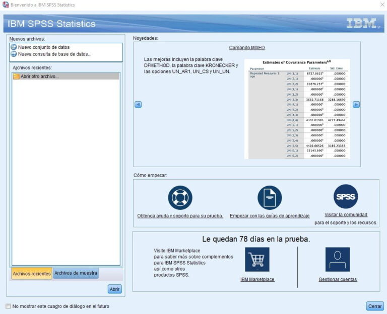 Descubre las versiones disponibles del SPSS de prueba gratuita de IBM
